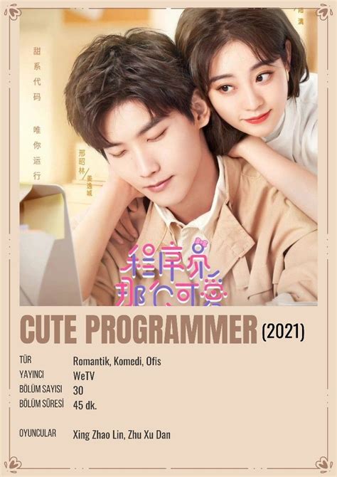 Cute Programmer Minimalist Poster Kore Dramaları Kore Draması Dramalar