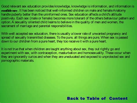 Sex Education Slide Show Libre Office Odp