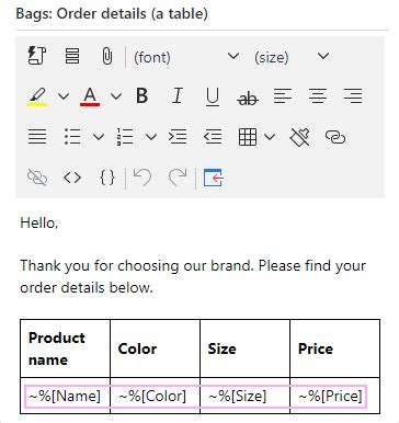 How To Create And Use Datasets In Email Templates In Outlook