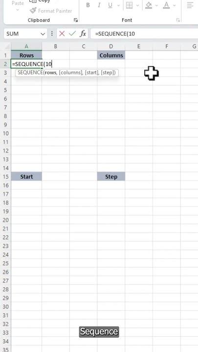 Create A Numbered List With Sequence Excel Exceltips