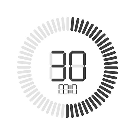 Premium Vector Stopwatch Digital Timer Countdown Clock And Digital Numbers