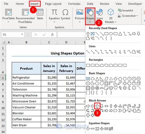 How To Insert Arrows In Excel A Complete Guide Exceldemy