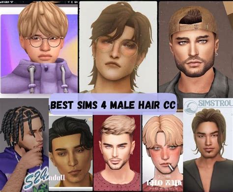 Cc Sims 4 Hair Mâle Sims 4 Cc Hair Pack Male Whkrq