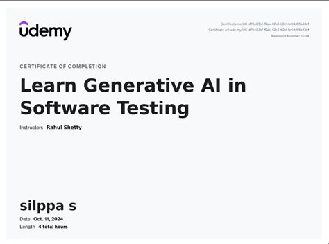 Silppa S On Linkedin Leveling Up My Software Testing Game With Generative Ai Thanks To Rahul