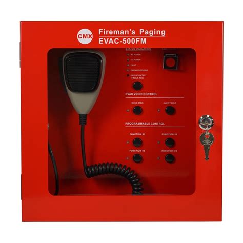 ᐈ Мікрофон аварійний Cmx Evac 500fm • характеристики опис підключення інструкція Cmx Audio