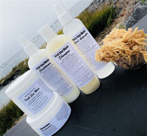 Irish Sea Moss Vegan Cleansing Natural Shampoo Conditioner Irish Sea