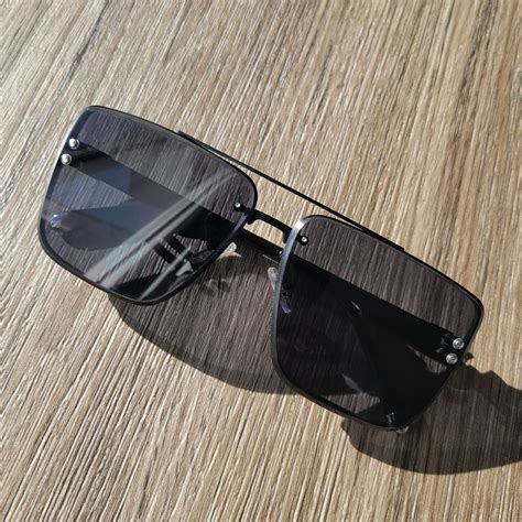Square Aviator Sunglasses Retro Sunglasses Men Square Etsy