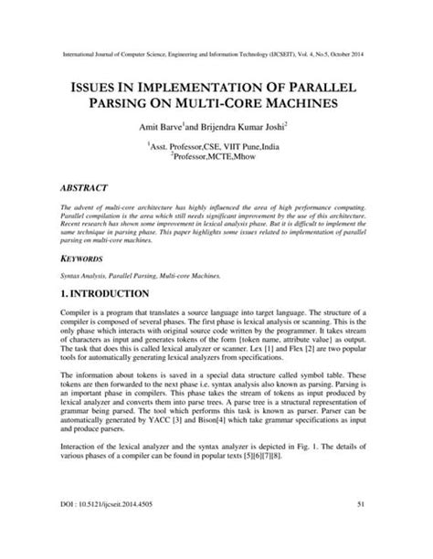 Issues In Implementation Of Parallel Pdf