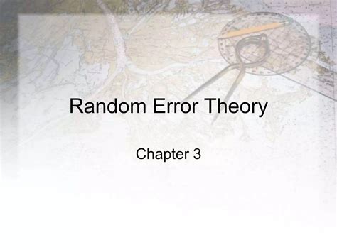 Random Error Theory Ppt