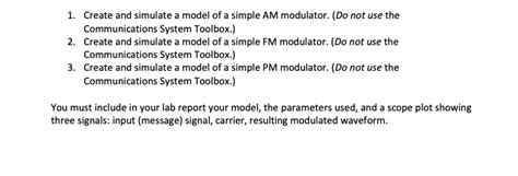 Solved Use Simulink Create And Simulate Model Of Simple Am Modulator