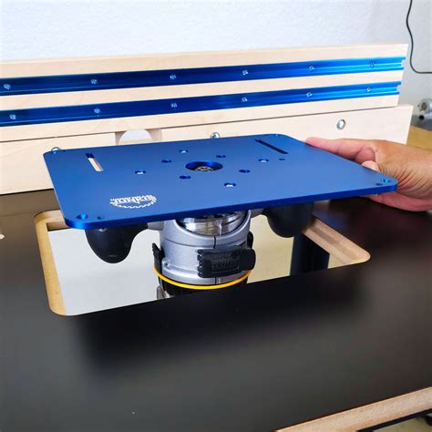 Aluminum Router Table Insert Plate Wood Grain Junkie