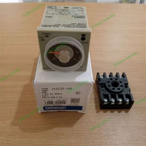 Promo Timer Omron H3cr A8 100 240vac Timer Omron H3cr A8 220vac Dan Socket Diskon 23 Di Seller