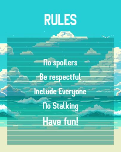 Placeit Twitch Info Panel Template For Gamers Featuring Rules
