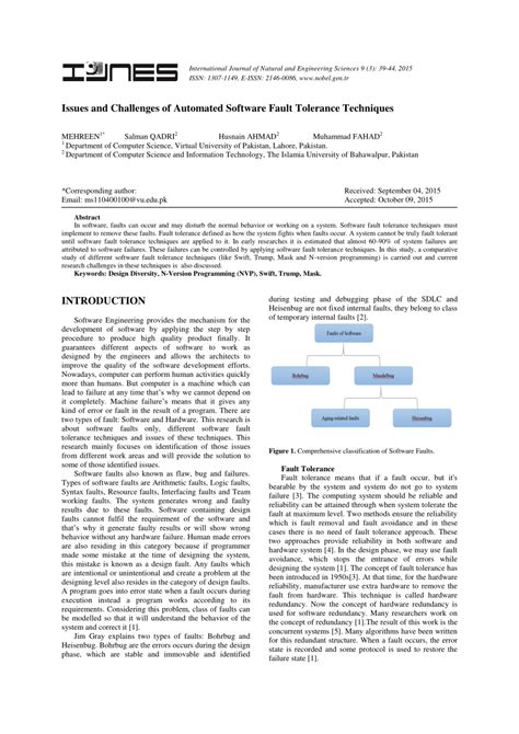Pdf Issues And Challenges Of Automated Software Fault Tolerance Techniques