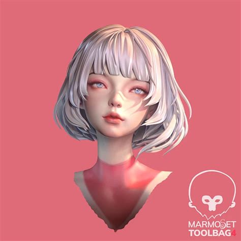 短发女孩头像（村委绘团练作业） 花瓣网