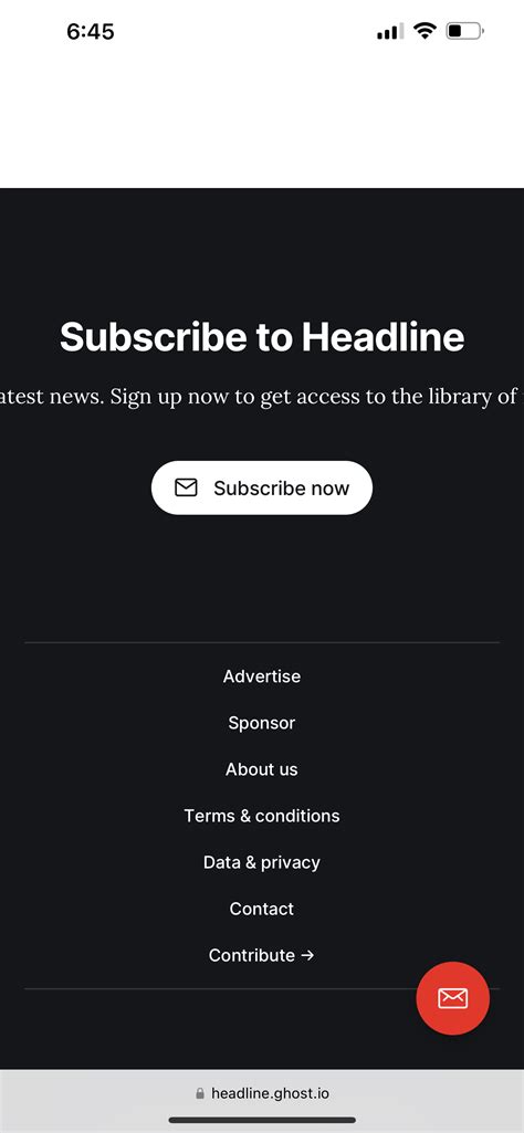 Headline Mobile Experience Issue Tryghost Themes Github