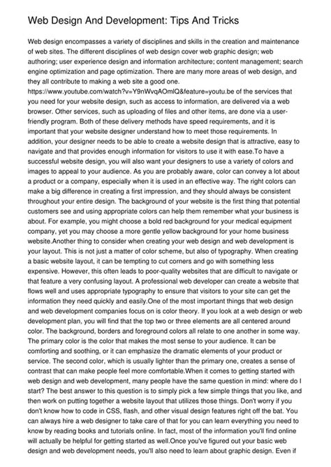 Ppt Web Design Tips And Tricks From Experts Powerpoint Presentation Free Download Id12153019