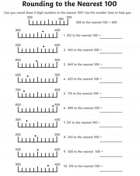 Numbers That Rounds To 100 When Rounded To Nearest Hundred Worksheets Library