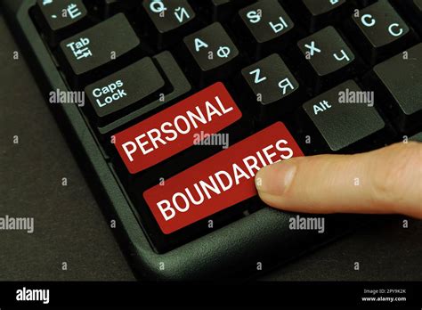 Conceptual Display Personal Boundaries Concept Meaning Something That