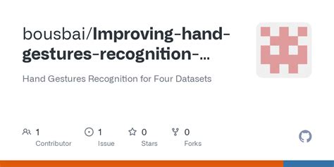 Github Bousbaiimproving Hand Gestures Recognition Capabilities By Ensembling Convolutional