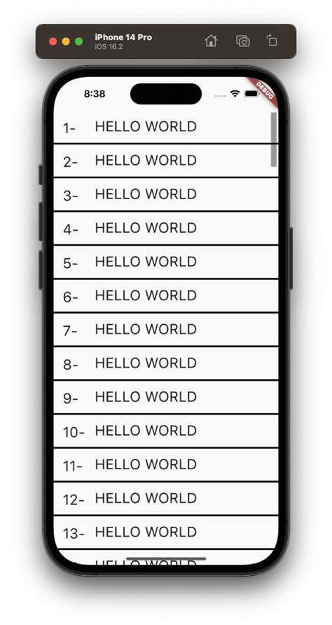 Android How To Scroll Bar For List View Separator In Flutter Stack Overflow