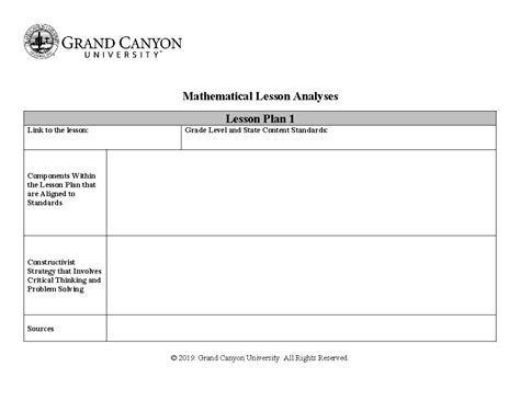 Elm 470 T2 Mathematical Lesson Analysis Elm 470 Mathematical Lesson Analyses Lesson Plan 1