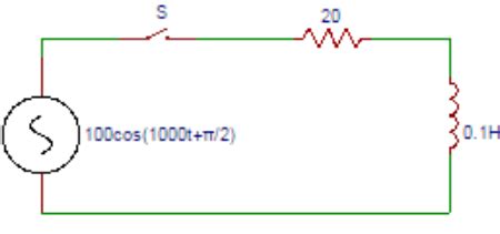 R L Circuit Sinusoidal Response Network Theory Questions And Answers Sanfoundry