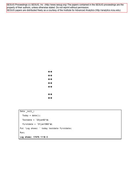 How To Read Write And Manipulate Sas® Dates Pdf Sas Software