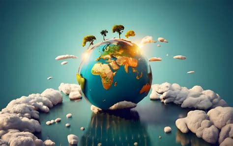 Premium Ai Image Green Earth Concept Globe Ai Generated