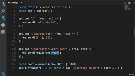 Nodejs 43 Route Parameters By Mosh Hamedani Youtube
