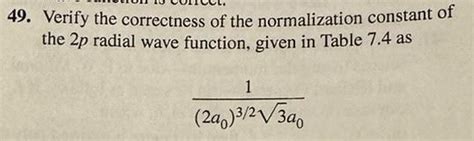 Solved Verify The Correctness Of The Normalization Chegg