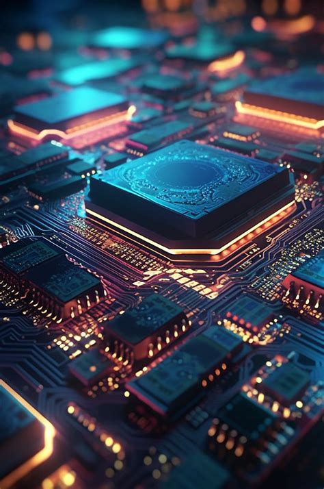 科技感芯片图片 芯片科技图片 大山谷图库