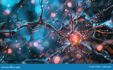 Illustration Neural Network Development Stock Illustration