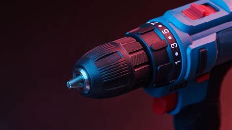 Premium Photo New Drill Closeup Isolated On Black Background Power Tools Concept