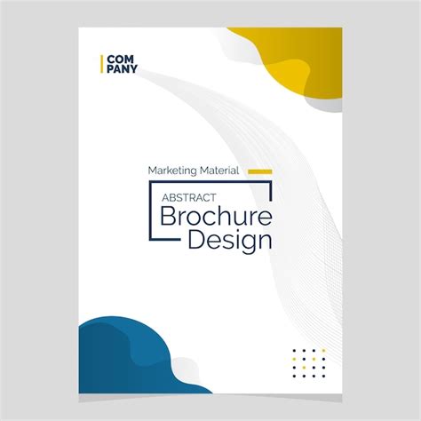 Premium Vector Abstract Brochure Design Liquid Shape Blob Design Element Marketing Material