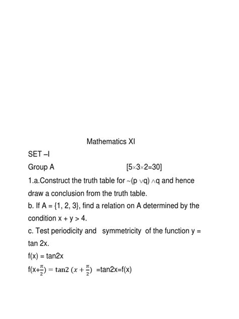 3 Model Science Xi 1 Pdf Maxima And Minima Function Mathematics