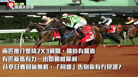 馬場大小學 Vol 36 2020118 谷草日賽 兩匹推介整條2x3過關，隨時有驚喜；有匹新馬有力一出即勝咁犀利；谷草日賽回味無窮