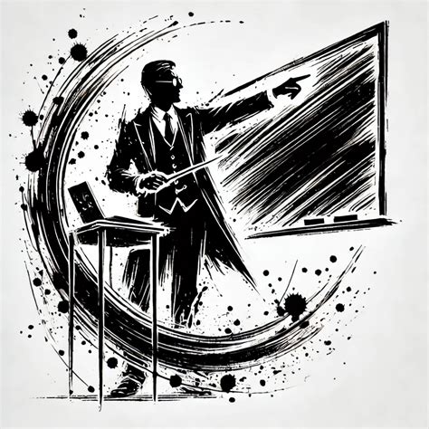 先生と生徒の会話のひととき｜イラスト・フリー素材なら「シンテリ」