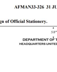 Department Of The Air Force Letterhead Template