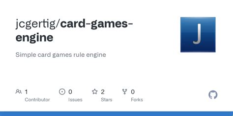 Github Jcgertigcard Games Engine Simple Card Games Rule Engine