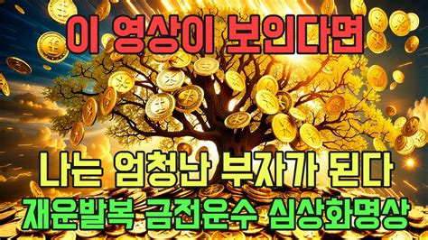 10분만에 돈벼락이 쏟아집니다 🔥⚡️ 천운이 깃들고 나의 주변 모두가 행복해진다 돈명상 부자명상 부자 주파수 1등 2등