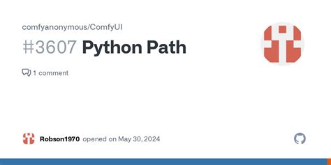 Python Path Issue 3607 Comfyanonymous ComfyUI GitHub