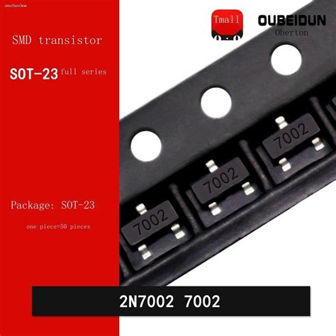 2N7002 7002 702 SOT-23 SMD transistor N-channel MOSFET (field effect ...