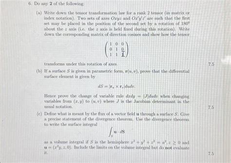 Solved Do Any Of The Following A Write Down The Chegg