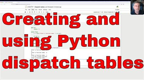 dispatch tables in python reuven lerner