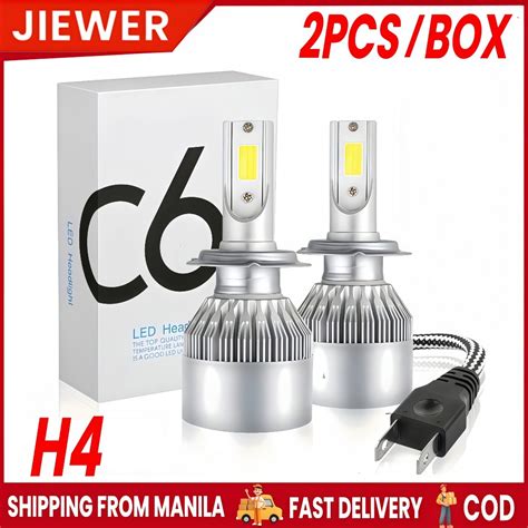 2pcs Led Car Headlights C6 H4 H11 36w Hi Lo Beam Light Ultra Bright