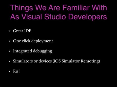 Visual Studio Xamarin Equals Love Ppt