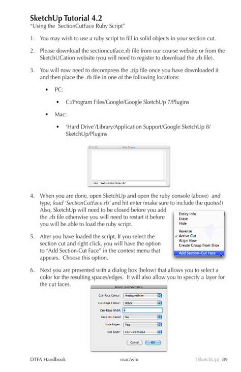 Pdf Sketchup Tutorial 4 Digital Tools For Designers And · Pdf Filedtfa Handbook Mac Win