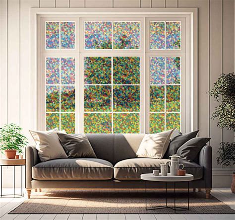 Geometric Translucency Window Sticker Tenstickers