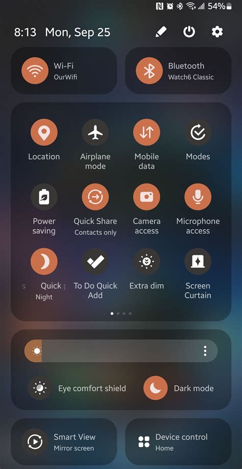Solved Quick Panel Background Color Samsung Community 2671320